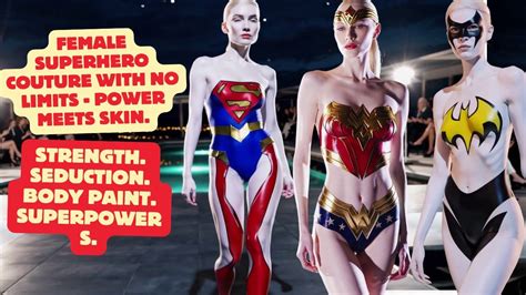 Female Superheroes The Rise Of Superwomen In Body Paint Art On The Sky