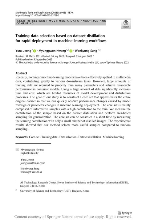 Training Data Selection Based On Dataset Distillation For Rapid