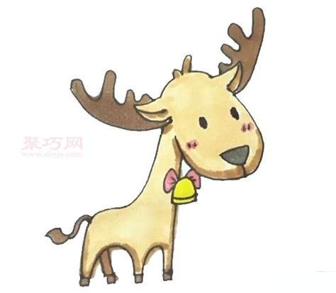 卡通驯鹿简笔画 卡通简笔画皮卡丘 大山谷图库