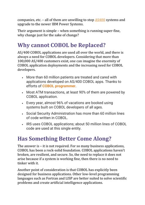 Ppt Why Cobol Is Still Relevant Today Cobol Programmer Powerpoint Presentation Id 12985123