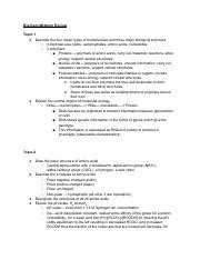 Biochem Midterm Review Pdf Biochem Midterm Review Topic Describe The Four Major Types Of