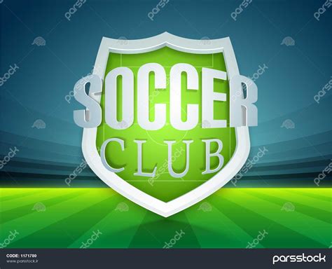 جایزه براق برای برنده توپ فوتبال با متن شیک باشگاه فوتبال در پس‌زمینه استادیوم 1171780