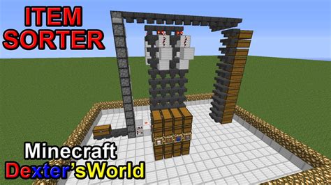 Hopper Item Sorter Auto Sorting Storage Minecraft Project
