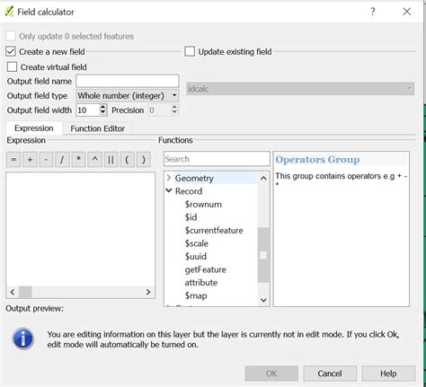 QGIS 3 22 Field Calculator Chapter 14 5 2 Issue 7289 Qgis QGIS