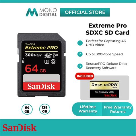Jual Sandisk Extreme Pro Sd Gb Gb Gb Mb S Class U K Ultra Hd Sdxc Uhs Ii Sd