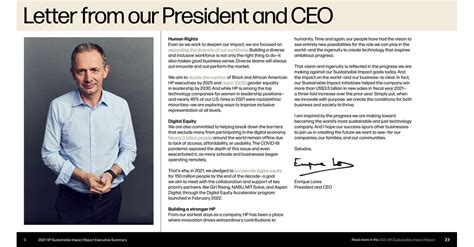 Hp Sustainable Impact Report Executive Summary 2021 Page 3