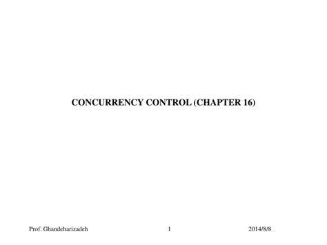 Ppt Concurrency Control In Database Systems Powerpoint Presentation Free Download Id3010105