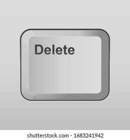 Delete Keyboard Button Vector Illustration Stock Vector Royalty Free 1683241942 Shutterstock