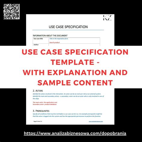 karolina zmitrowicz on linkedin use case specification template with