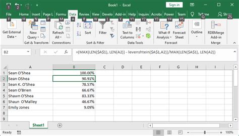 litigation support tip of the night excel formula to compare how