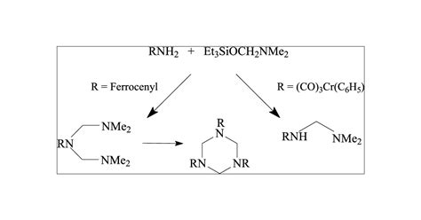 Aminomethylation Of Aminoferrocene [ η5 C5h5 Fe η5 C5h4nh2 ] And Anilino Chromiumtricarbonyl