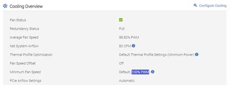 ‎r640 Fan Pwm Range Stuck At 100 After Cpu Upgrade Dell Technologies