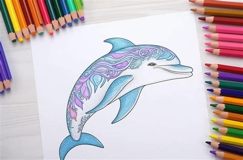 Coloriages De Dauphins 12 Nouvelles Feuilles De Coloriage De Dauphins