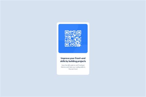 Frontend Mentor Qr Component Using Html And Sass Coding Challenge Solution