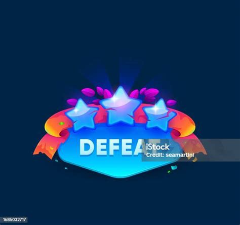 게임 배지 방패를 물리치고 전투 레벨 패배를 위한 Ui를 잃습니다 3차원 형태에 대한 스톡 벡터 아트 및 기타 이미지 3차원 형태 Final Round 게이머