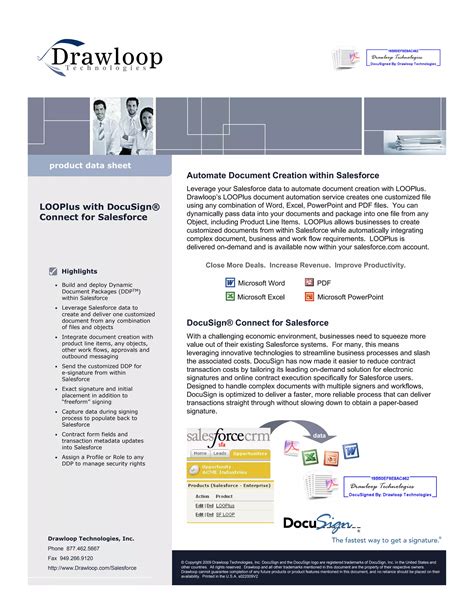 Drawloop With Docusign Connect For Salesforce Ppt