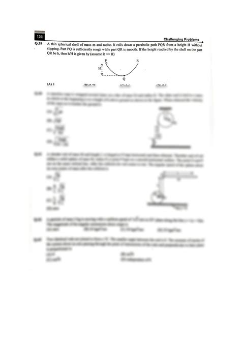 SOLUTION Iit Jee Advanced Part 1 Physics Challenging Problems Tests For Lakshya Batch Iitjee