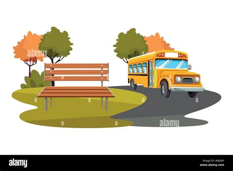 Passing School Bus Stock Vector Images Alamy