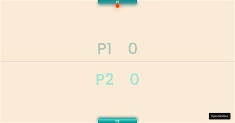 Ping Pong Game Codesandbox