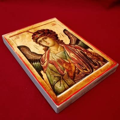 Икона Богородицы "Левишка" ("Подаждь, Боже") на левкасе на дереве ...
