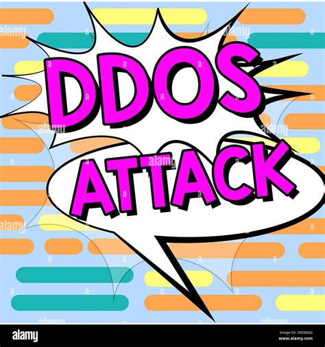Conceptual Display Ddos Attack Business Idea Disturbed Access To The Normal Server Caused By
