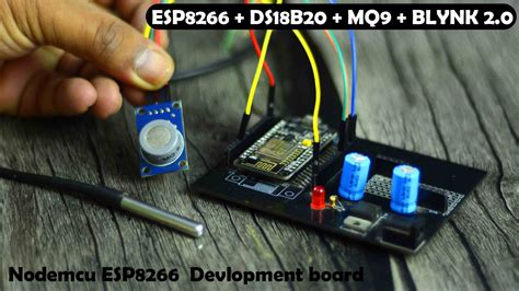 Blynk 20 And Esp8266 With Ds18b20 Andmq9 Lpg Gas Sensor
