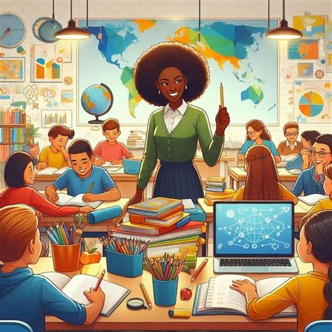 Classroom Learning Premium Ai Generated Image