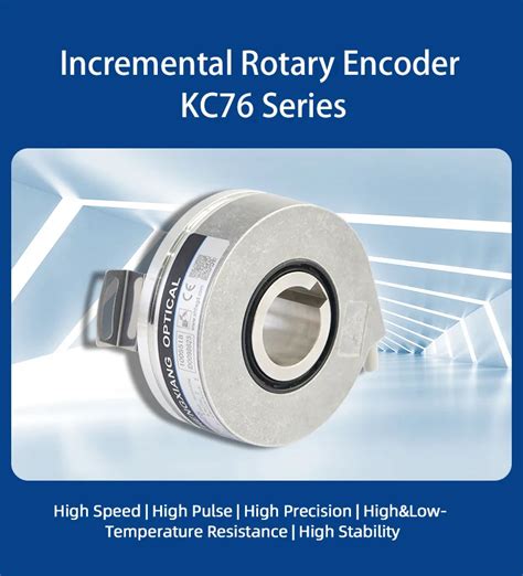 Kc76 5000 Ppr Optical Rotary Encoder Pnp 3000rmp Motor Speed Rotary Incremental Optical Encoder