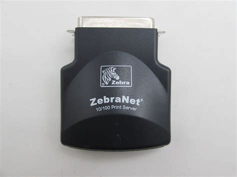 Zebra 47490 Zebranet 10 100 Print Server Ethernet External Parallel Rj45 Ports