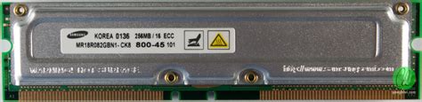 Tech Flashback Rambus Drdram Rimm And Crimm Modules Goughs Tech Zone