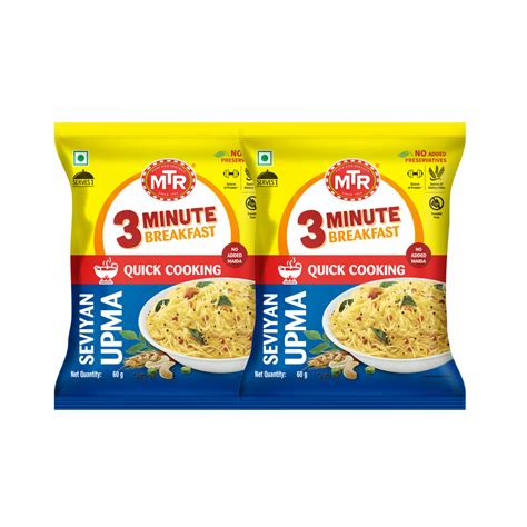 Mtr 3 Minute Seviyan Upma Buy One Get One Free Orkla India