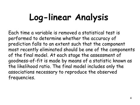 Ppt Log Linear Analysis Analysing Categorical Data Powerpoint