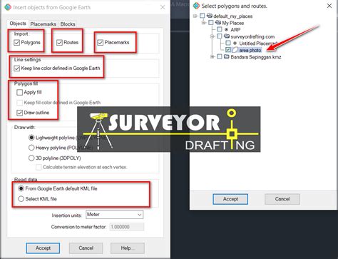 Import Image Google Earth Ke Autocad Surveyor Drafting
