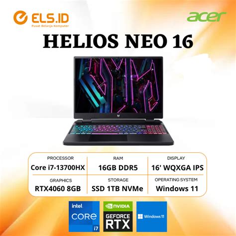 Promo Acer Predator Helios Neo Phn I Hx Gb Ssd Tb Rtx W Ohs Diskon