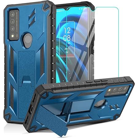 Amazon Com For Tcl Xe G Case Drop Protective Military Grade Armor Case Cover Sturdy Anti