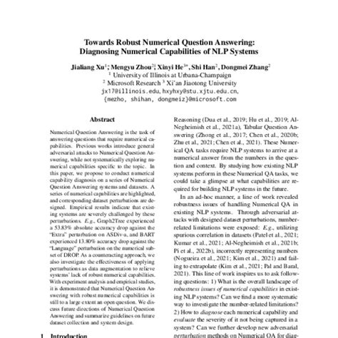 Towards Robust Numerical Question Answering Diagnosing Numerical Capabilities Of Nlp Systems