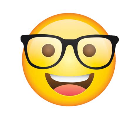 Nerd Emoji Png Images Free Download Pngfre