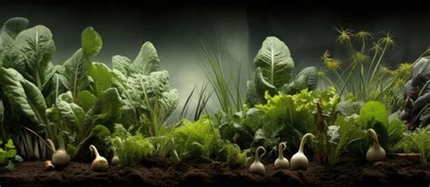 Premium Ai Image Field Of Crops And Individual Plant