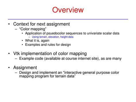 Ppt Vtk Fundamental Algorithms Scalar â€“ Color Mapping Powerpoint