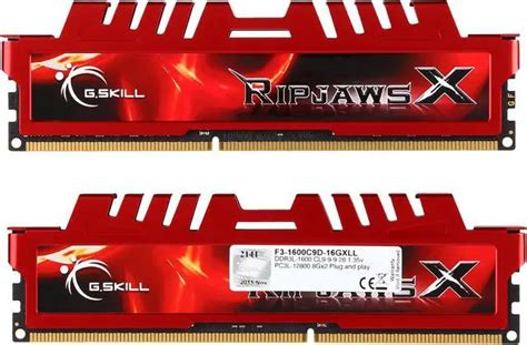 G Skill Ripjaws X Series 16gb 2 X 8gb Ddr3l 1600 Pc3l 12800 Desktop Memory Model F3 1600c9d
