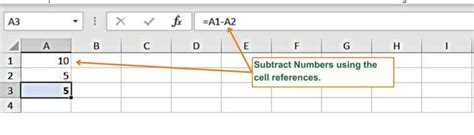 How To Subtract In Excel Excel Hippo