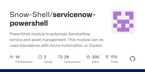 Servicenow Powershellreadmemd At Master · Snow Shellservicenow