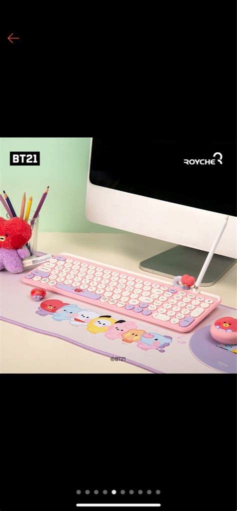 [bt21 Official] Bt21 Minini Bluetooth Wireless Keyboard Multi Pairing Computers And Tech Parts
