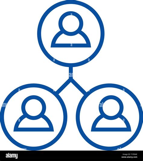 Community Users Line Icon Concept Community Users Flat Vector Symbol Sign Outline