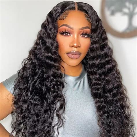 Ashart Pre Bleached Knots Deep Wave 13x4 Lace Front