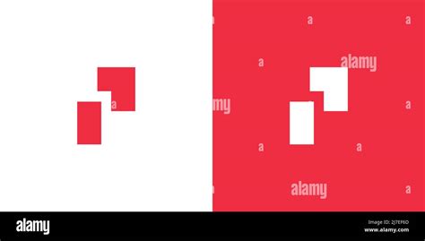 Simple And Modern Letter P Initials Logo Design Stock Vector Image