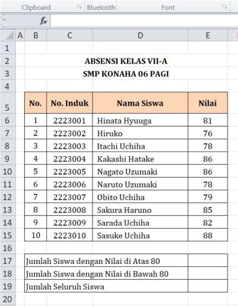 Penjelasan Dan Penggunaan Rumus Countif Excel Depot Excel