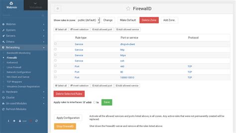 Webmin Integration Virtualmin