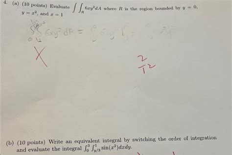 solved a 10 points evaluate ∬r6xy2da where r is the