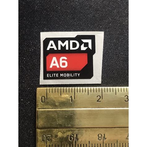 Amd A Elite Mobility Th Gen Ori Logo Sticker Sticker Shopee Malaysia